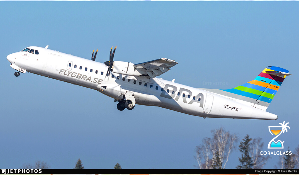 Coral Glass - BRA Successfully Completes the First Commercial Flight ...