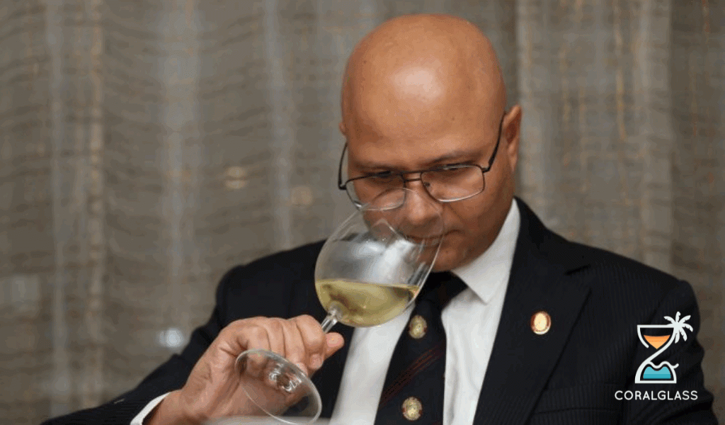 Coral Glass - Champagne Dinner with Kamal Malik at Conrad Maldives