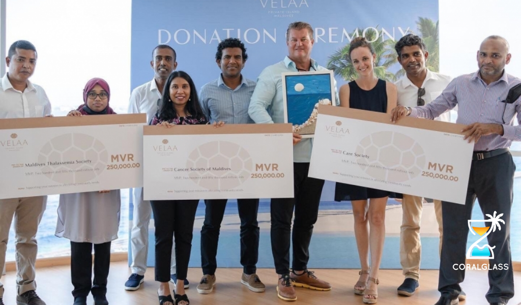Coral Glass - NGOs Thank Velaa Private Island For Their Generous Donations