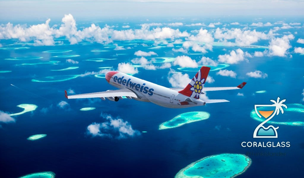 Coral Glass - Edelweiss to Fly to the Maldives in Late September